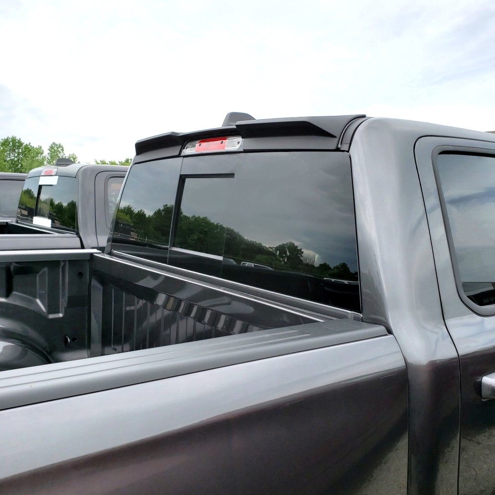 Truck Cab Spoilers : Ram 1500 Crew Cab Matte Black Truck ...
