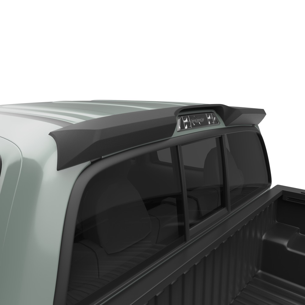 Truck Cab Spoilers : Toyota Tacoma Matte Black Truck Cab ...