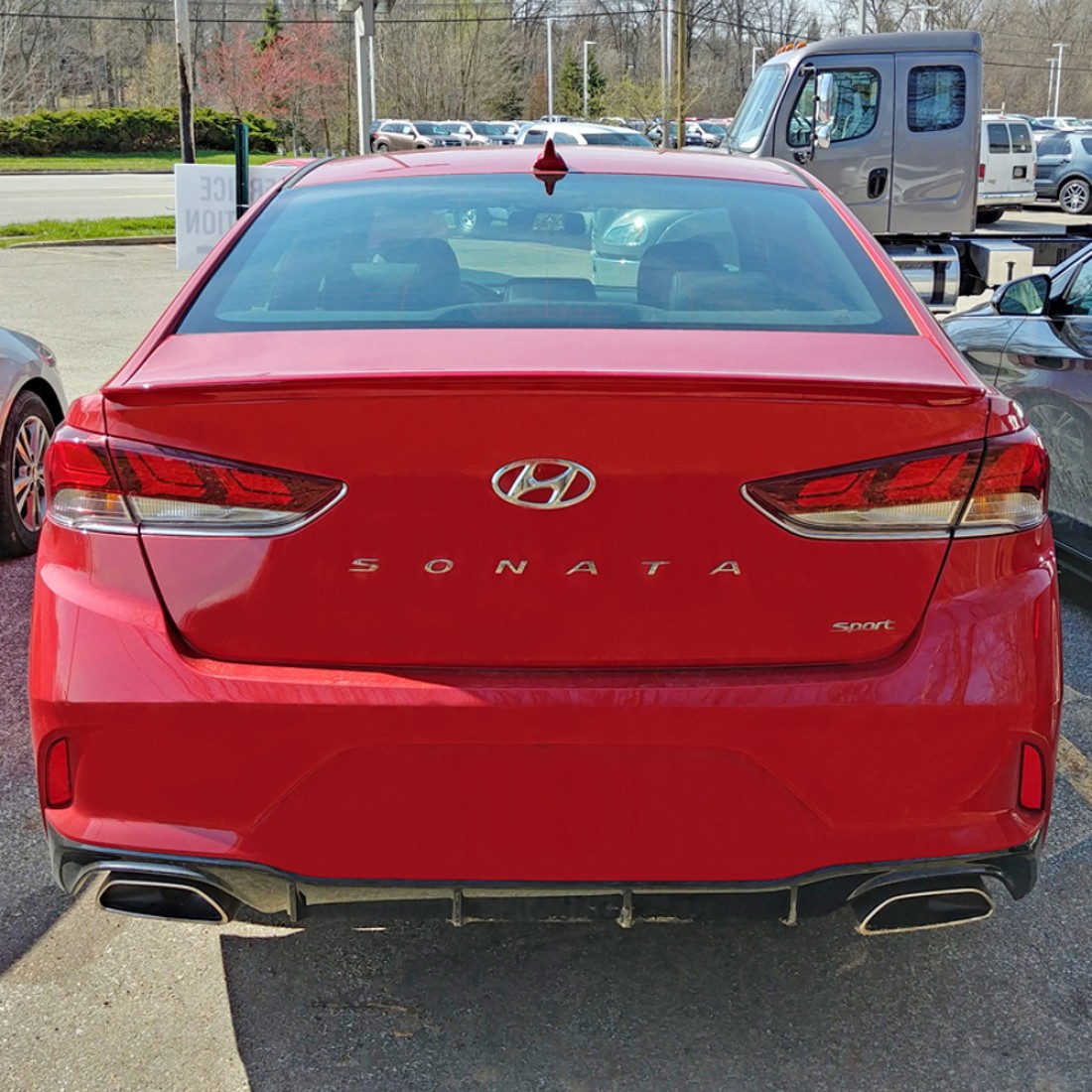 Flush Mount Spoilers : Hyundai Sonata Factory Style Flush ...