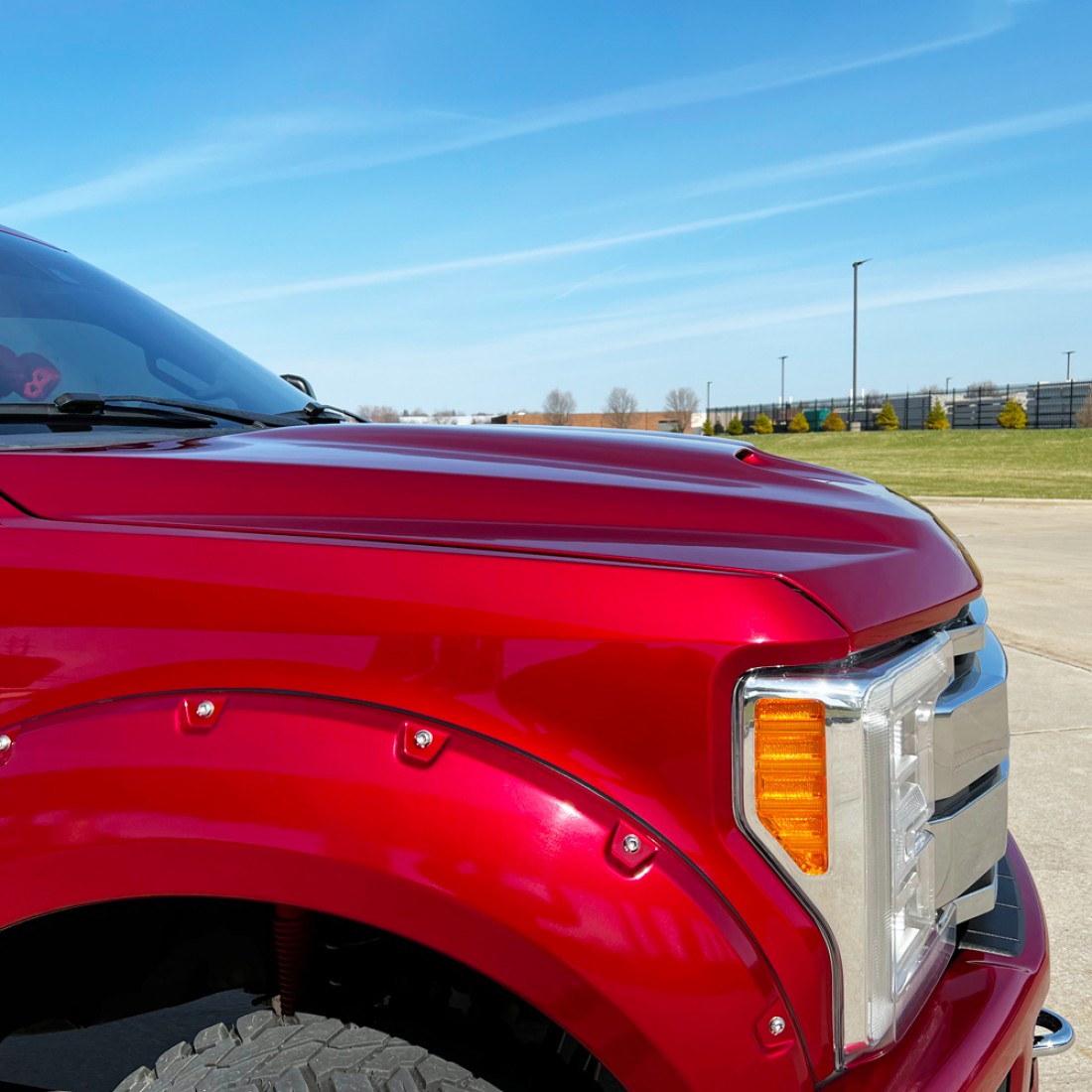 Ram Air Hoods : Ford F-350 Painted Functional Ram Air Hood ...