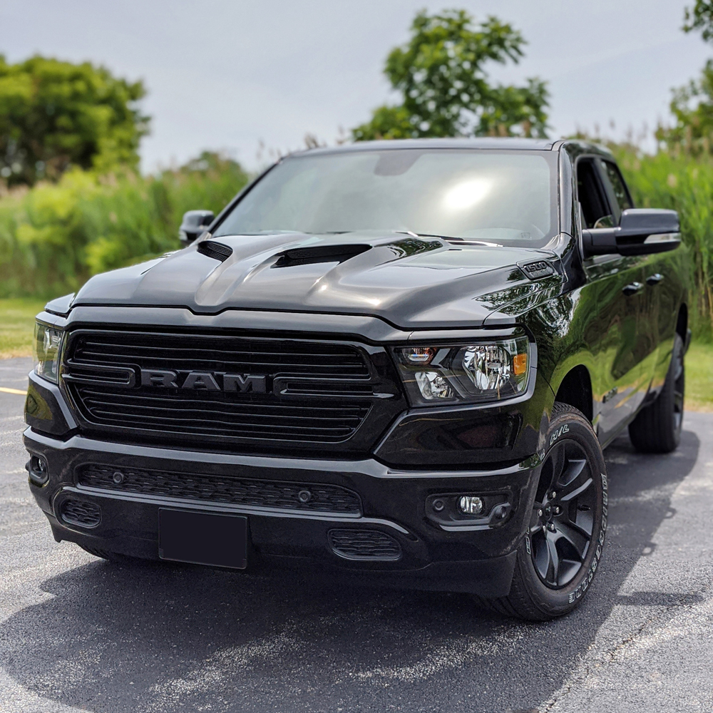 Ram Air Hoods : Ram 1500 Painted Functional Ram Air Hood ...
