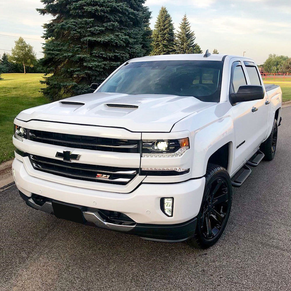 Ram Air Hoods : Chevrolet Silverado 1500 Painted Functional ...