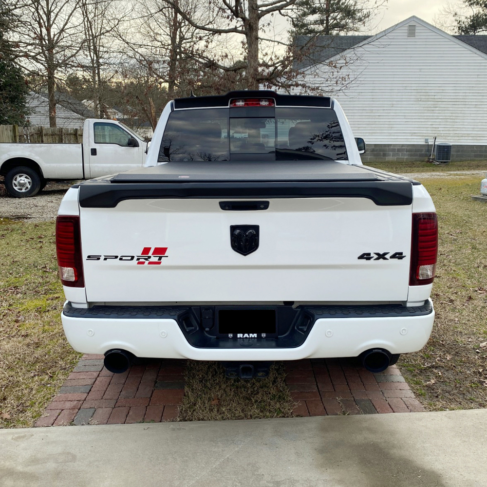 Truck Cab Spoilers : Ram 2500 Matte Black Truck Cab Spoiler ...
