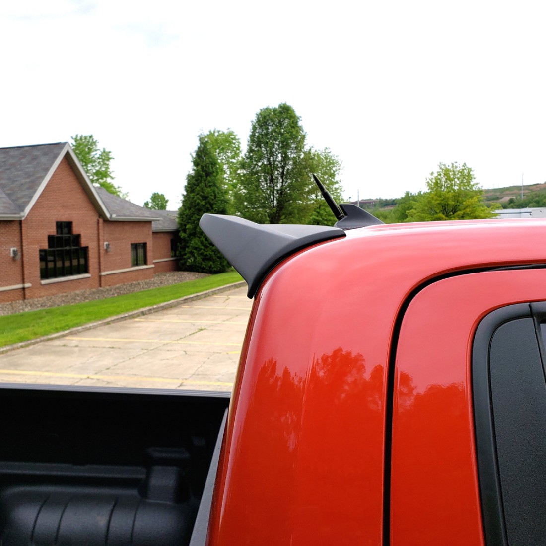 Truck Cab Spoilers : Ford Ranger SuperCrew Matte Black Truck ...
