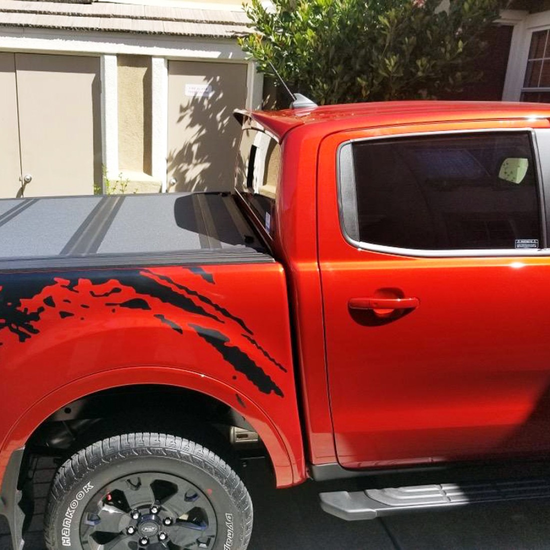 Truck Cab Spoilers : Ford Ranger SuperCrew Painted Truck ...