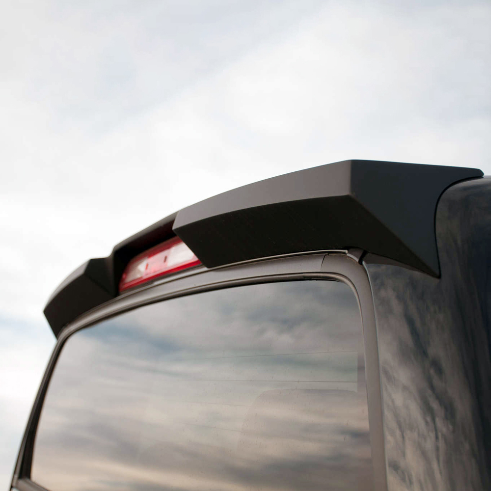Truck Cab Spoilers : Toyota Tundra CrewMax Matte Black Truck ...