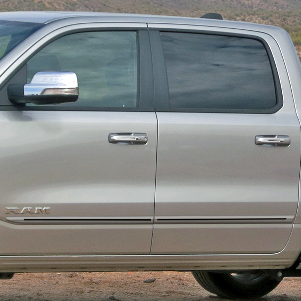 Ram 1500 Crew Cab Painted Moldings with a Color Insert 2019 ...