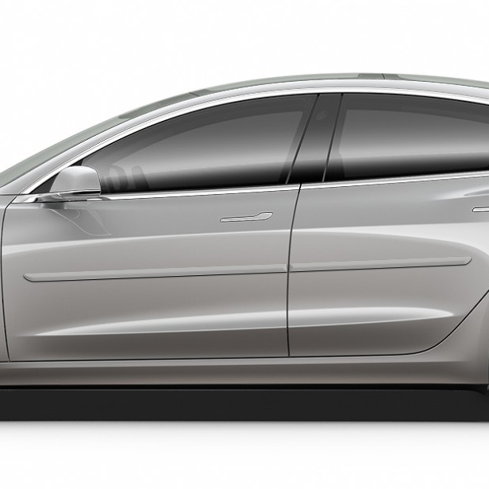 Tesla Model 3 Painted Body Side Molding 2017 - 2023 / FE-TESLA-3 ...